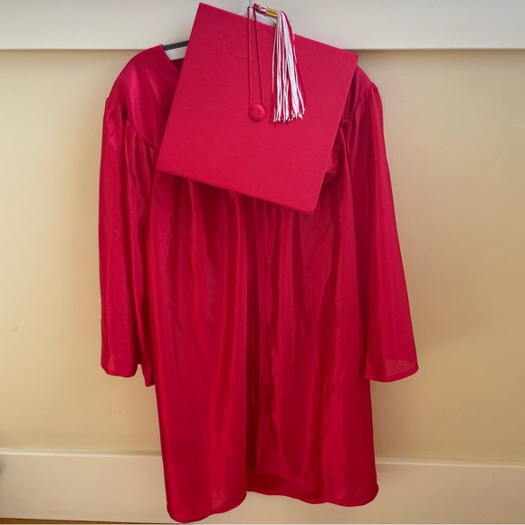 happy graduate | Costumes | Red Graduation Cap And Gown S | Poshmark